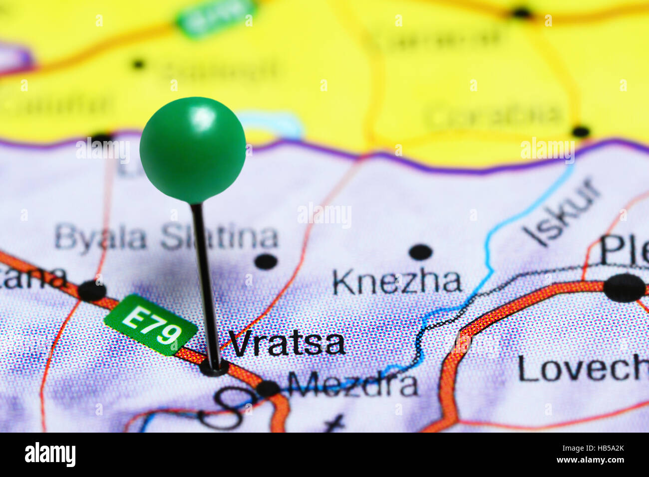Map of vratsa hi-res stock photography and images - Alamy