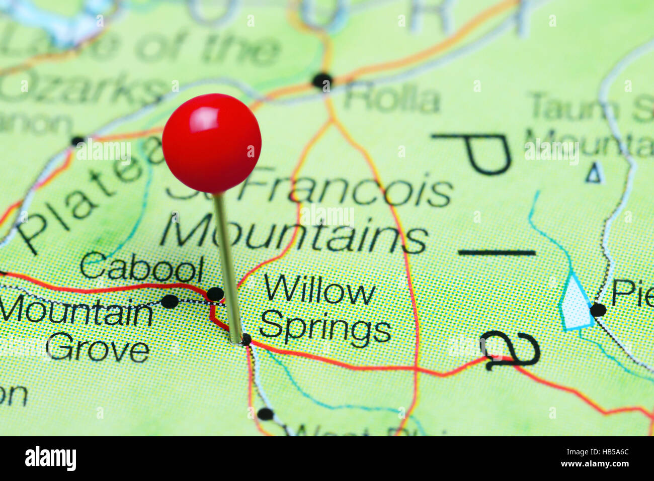 Map of red willow hi-res stock photography and images - Alamy