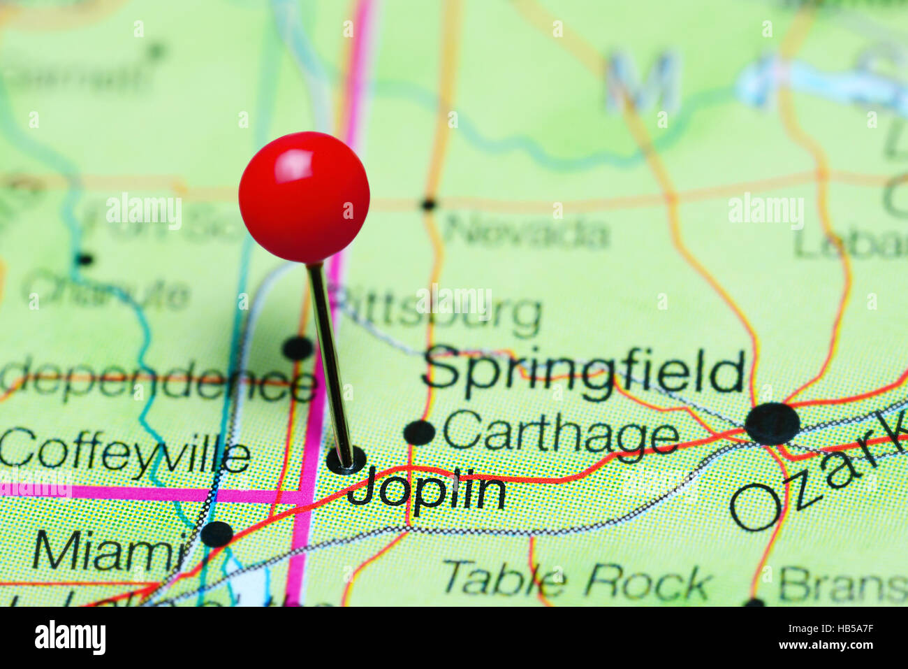 Map of joplin hi-res stock photography and images - Alamy