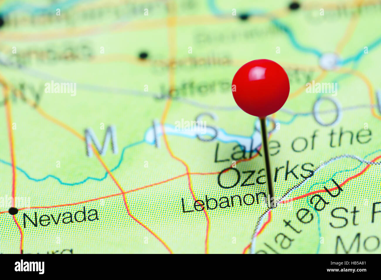 Map of lebanon atlas hi-res stock photography and images - Alamy