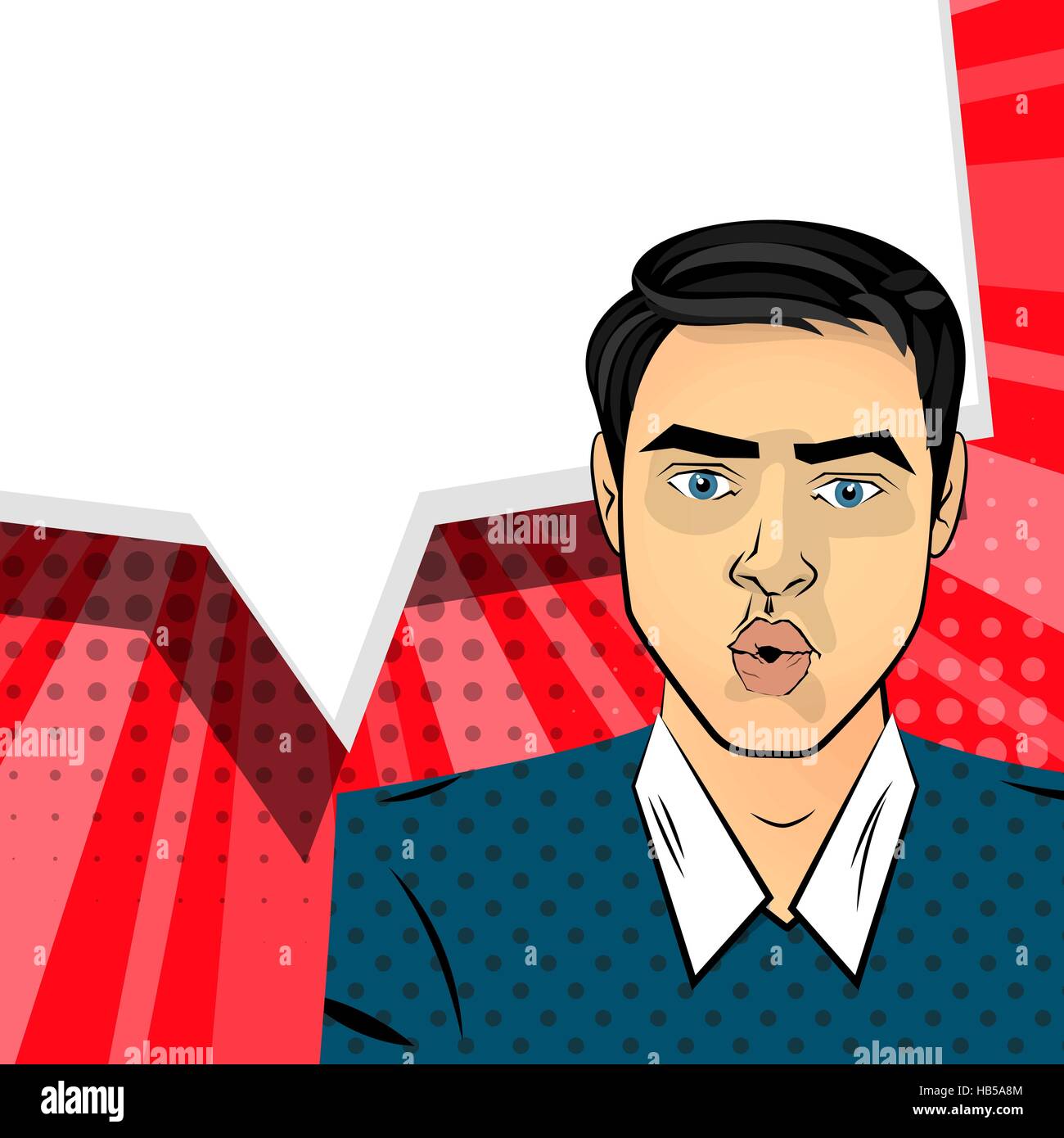 Cartoon surprised man bubble hi-res stock photography and images - Alamy