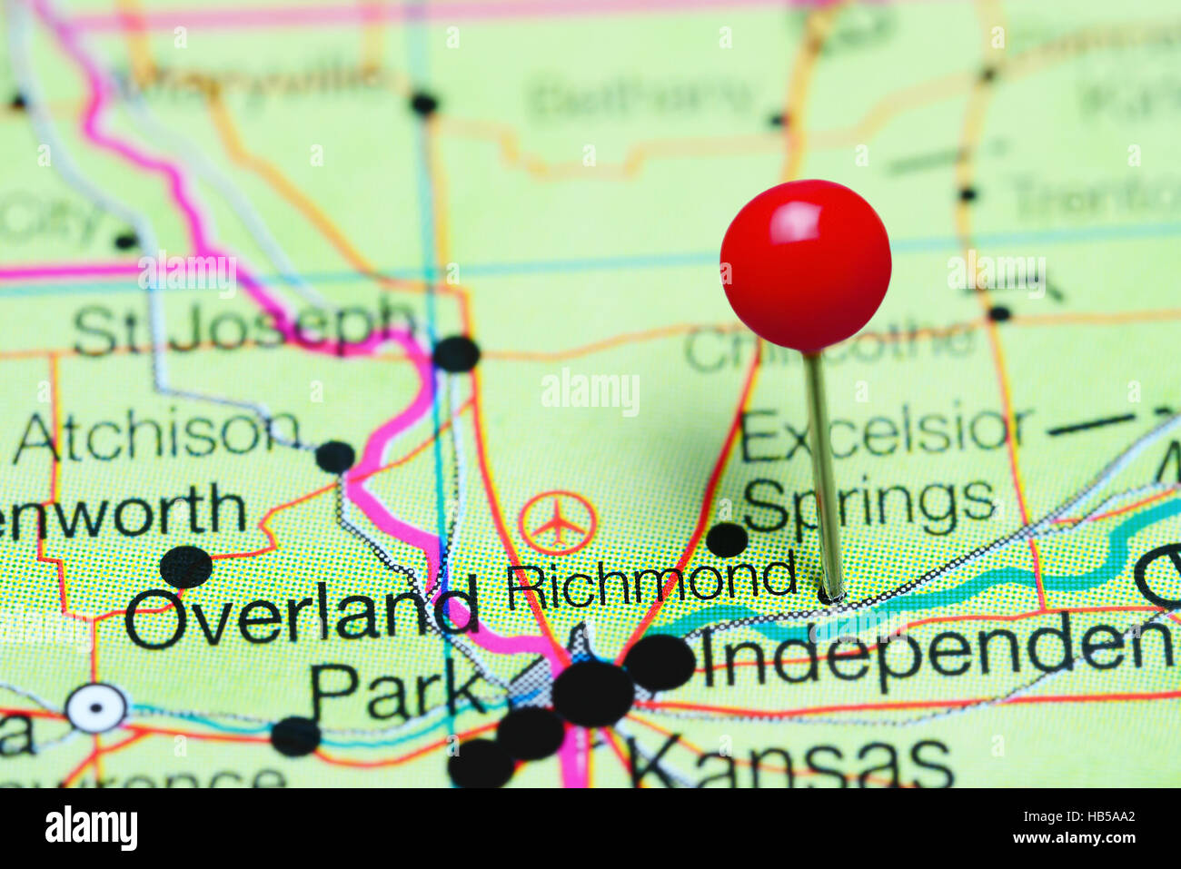 Map of richmond hi-res stock photography and images - Alamy