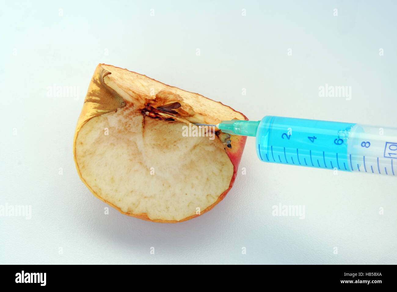 Laboratory test on apple hi-res stock photography and images - Alamy