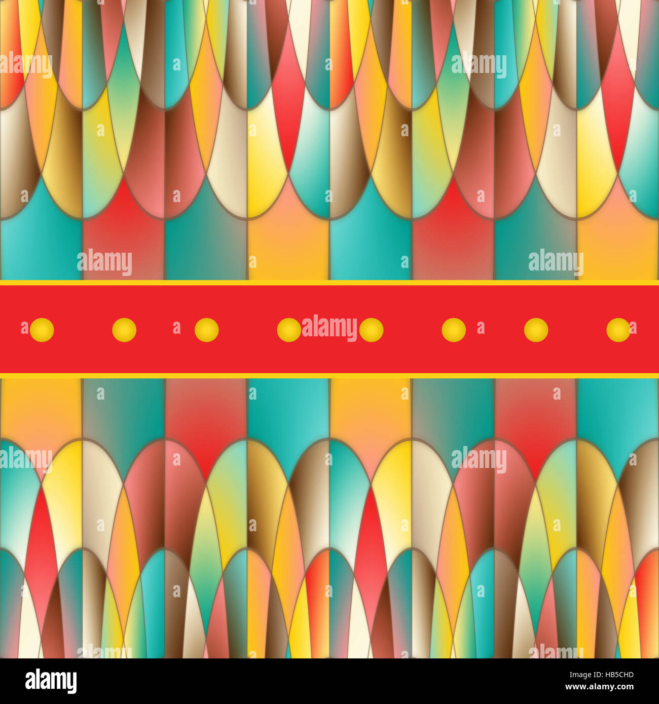 Geometric design with panels and arcs in wonderful vivid colors Stock ...