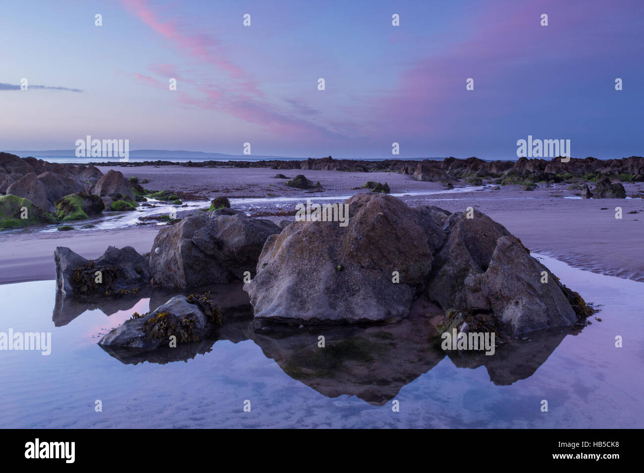 Rock Cluster after Sunset on Camp Beach, Dingle Peninsula, County Kerry ...