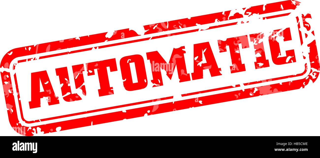 Automatic rubber stamp Stock Vector Image & Art - Alamy