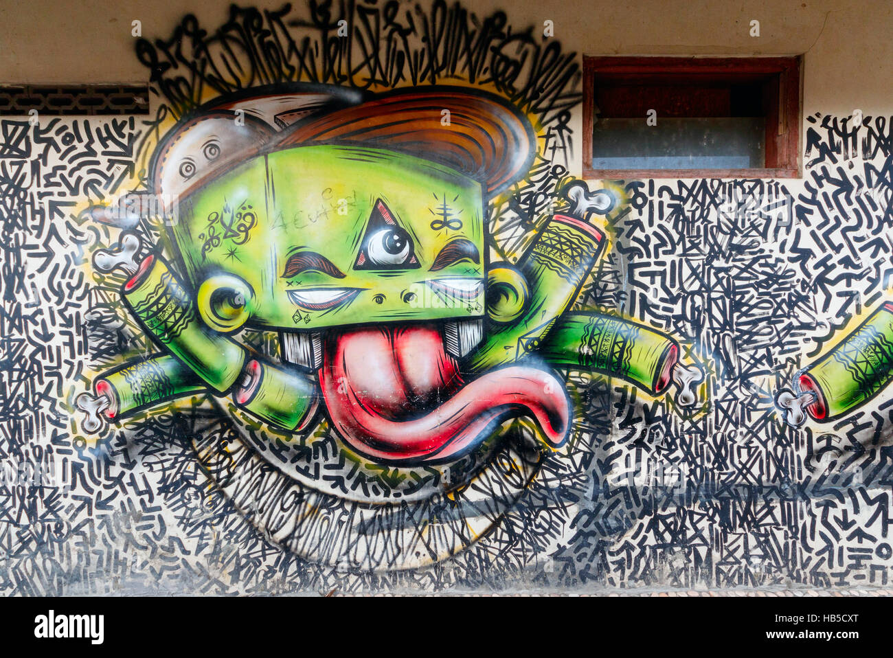 Weird monster street art hi-res stock photography and images - Alamy