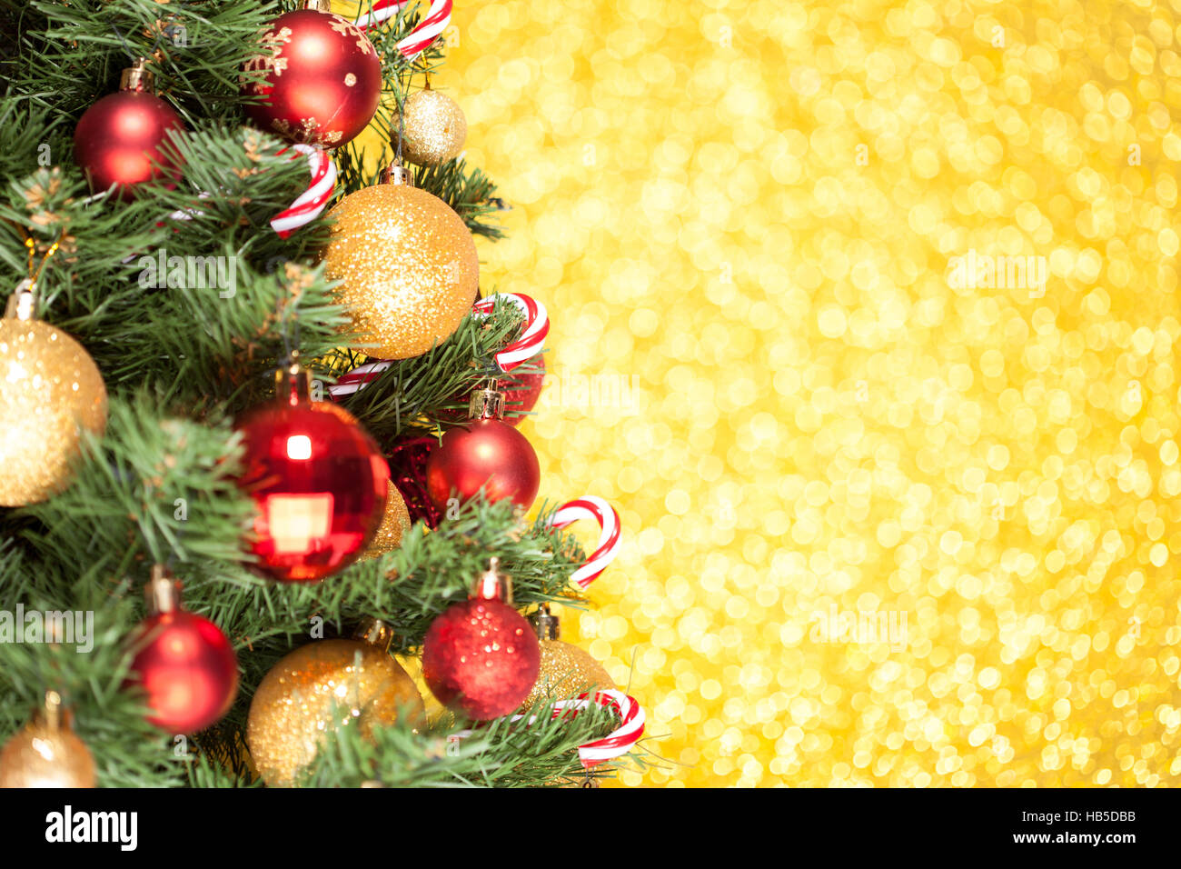 Gold Christmas background Stock Photo - Alamy