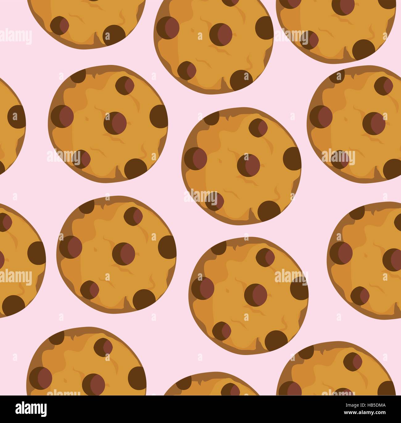 vector illustration of seamless cookie background Stock Vector Image ...