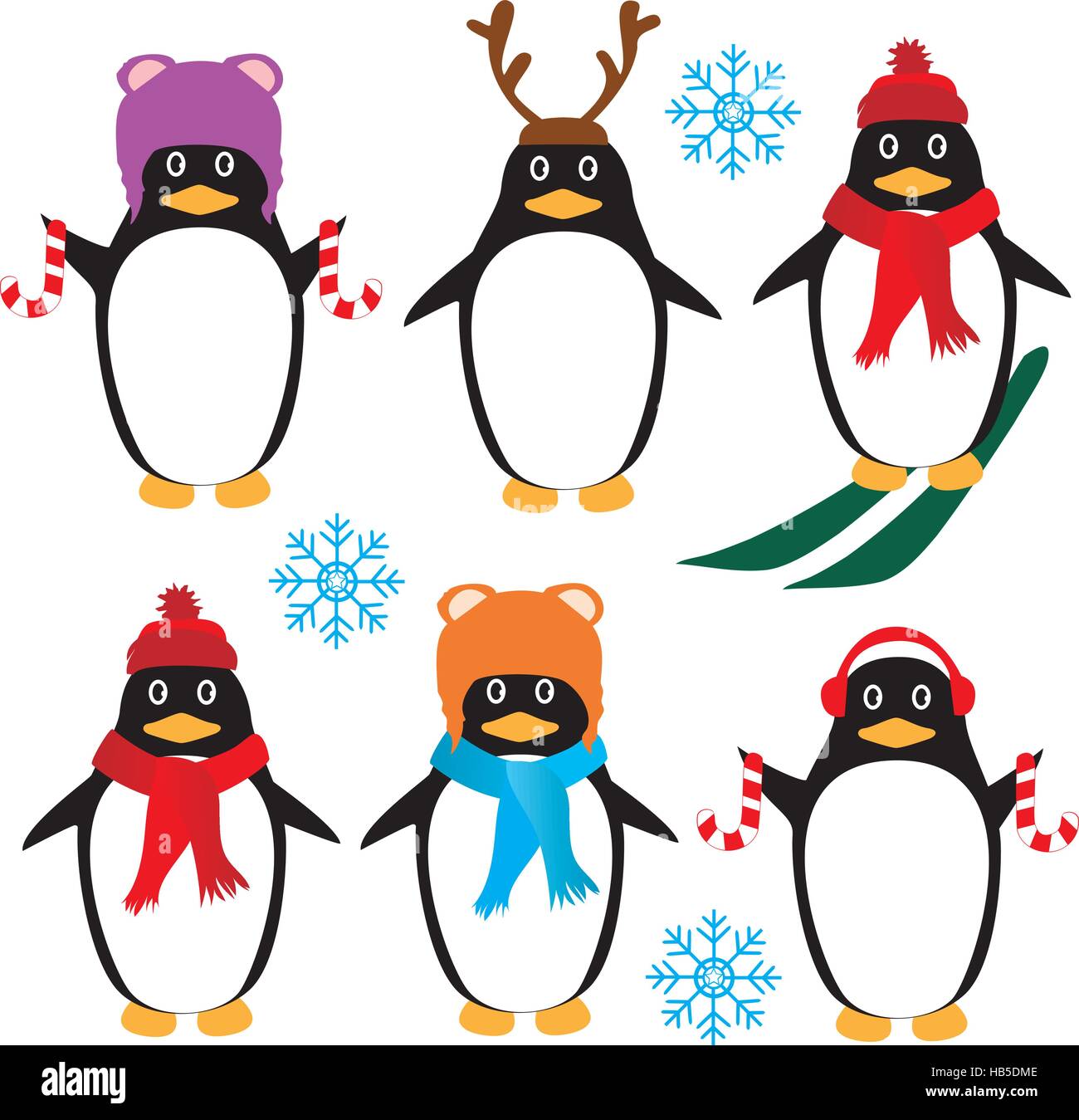 Cute Holiday Penguin Clip Art
