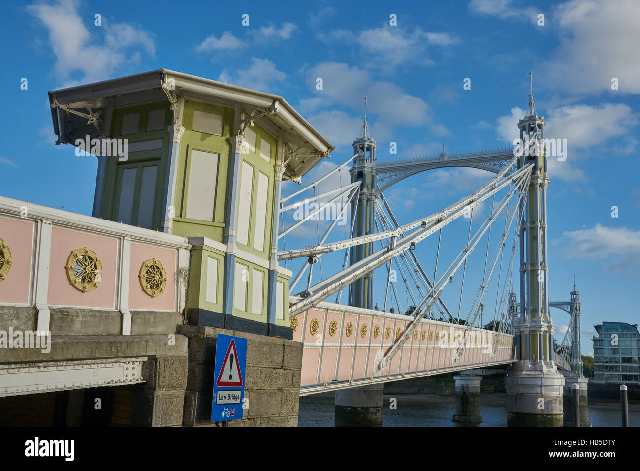 the albert bridge, London. Thames Bridge Stock Photo - Alamy