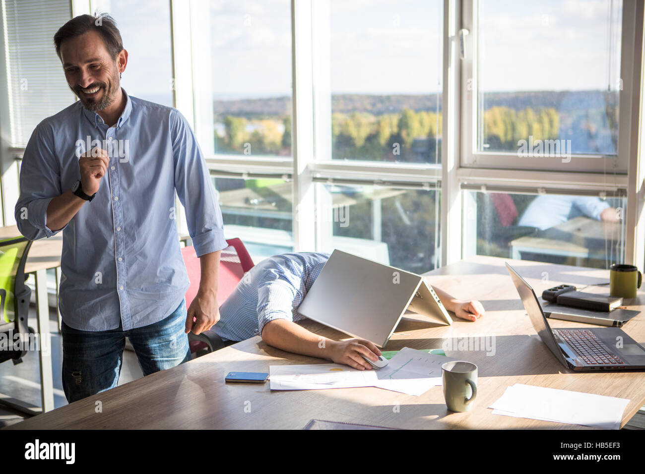 Communication joking hi-res stock photography and images - Alamy