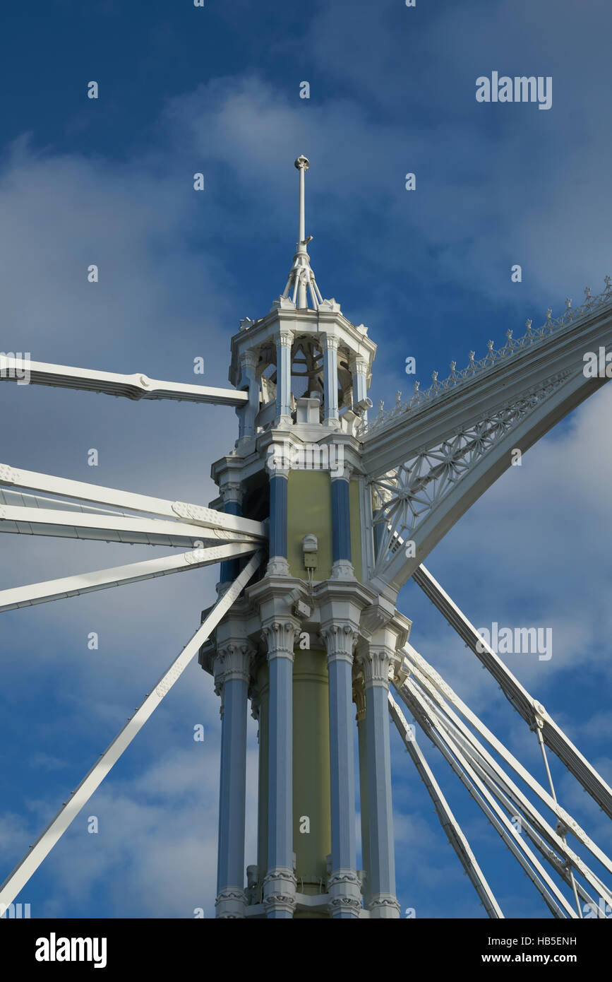 albert bridge, ironworking, iron bridge structure. victorian ...