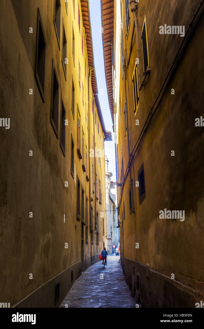 picture of a picturesque, narrow alley in Florence, Italy Stock Photo ...