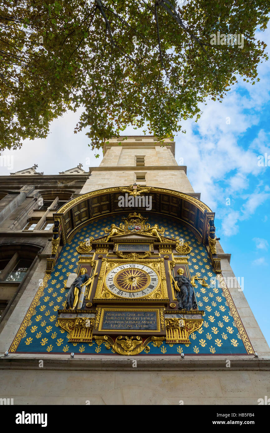 historical clock at the Conciergerie in Paris, France Stock Photo - Alamy