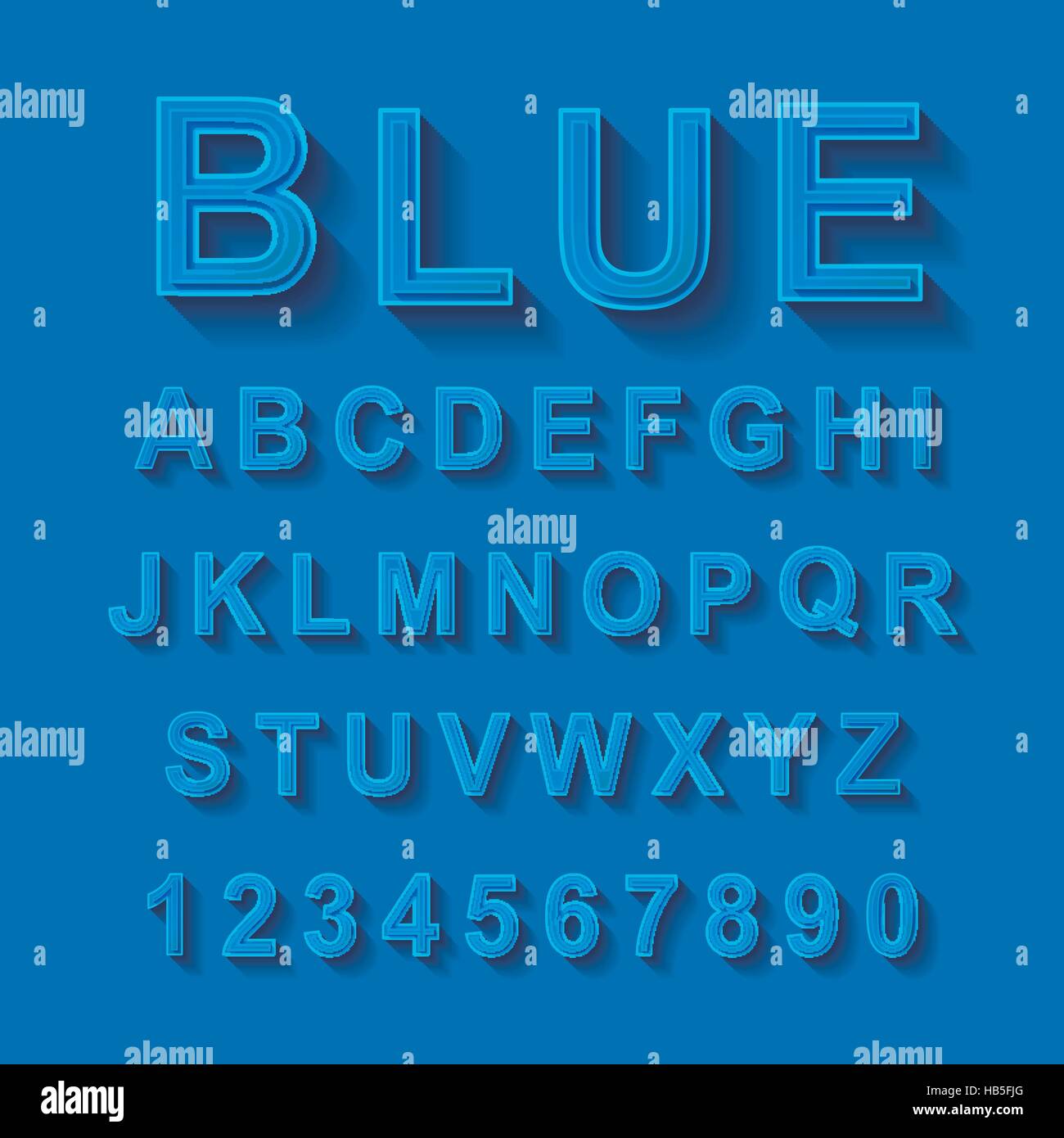 blue font design set over blue background Stock Vector Image & Art - Alamy