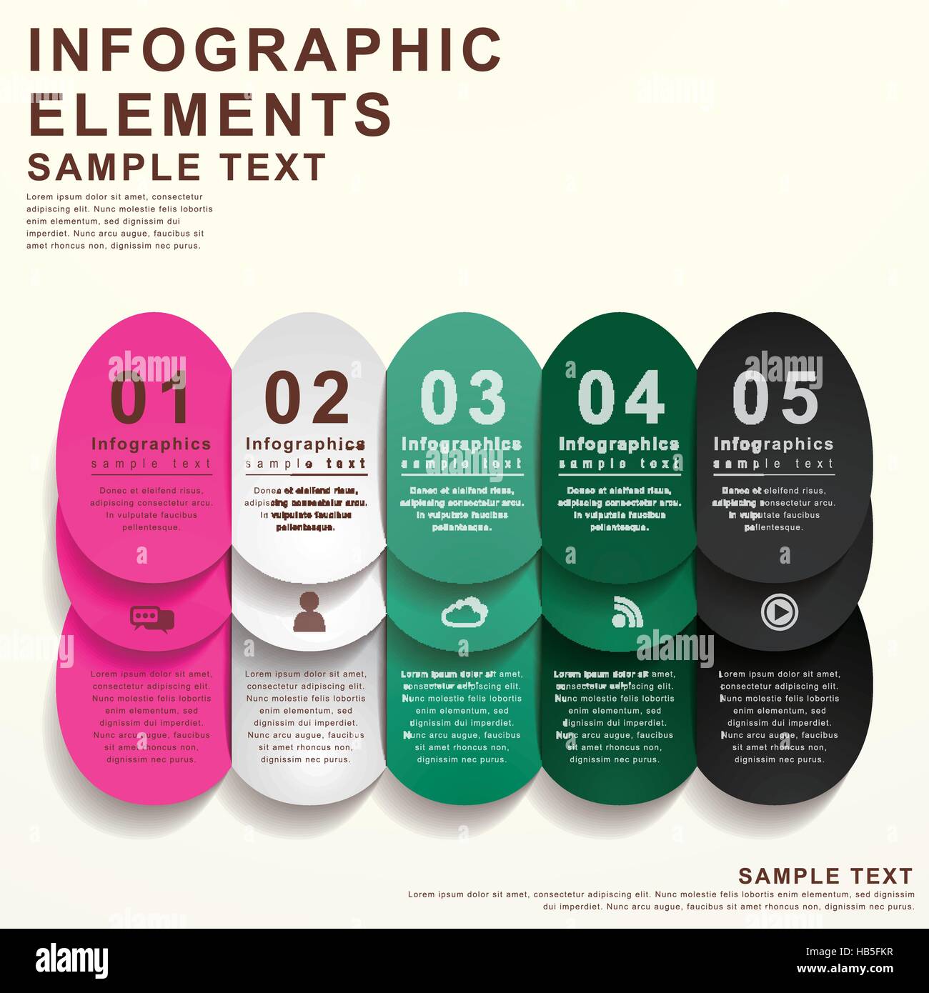modern attractive infographic elements design with colorful tags Stock ...