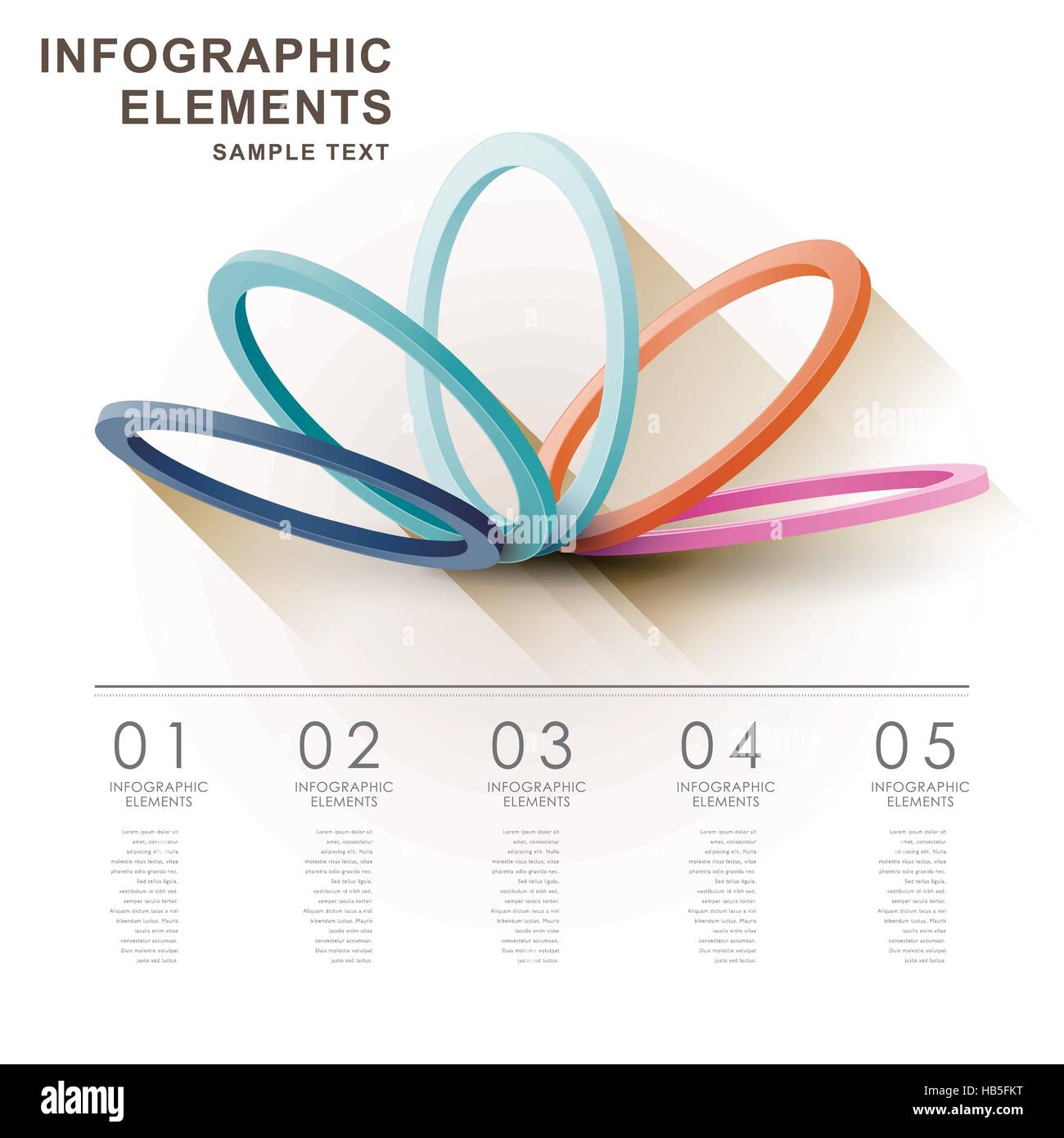 modern attractive infographic elements design with circles Stock Vector ...