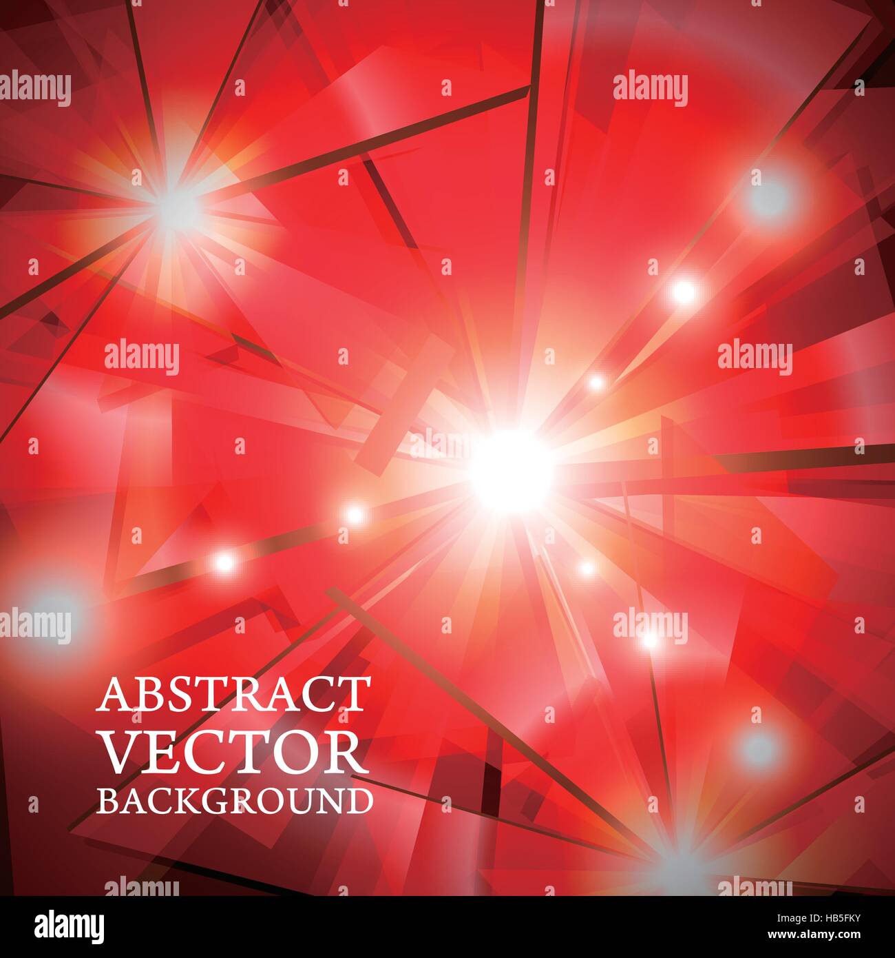 geometric stylish glossy abstract background in red Stock Vector Image ...