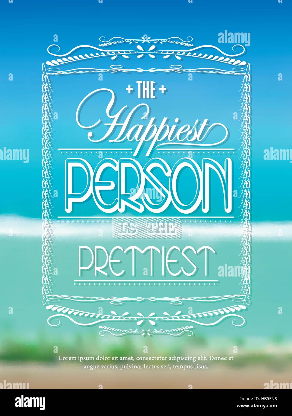 positive life quotes over beautiful blurred background Stock Vector ...