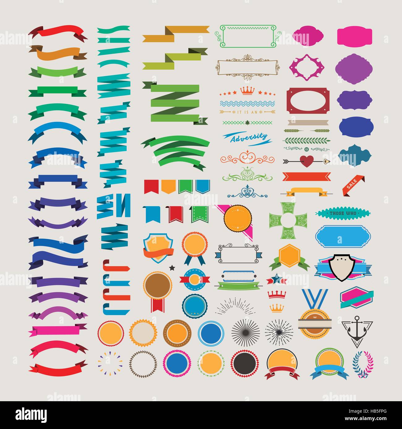 Colorful labels Stock Vector Images - Alamy