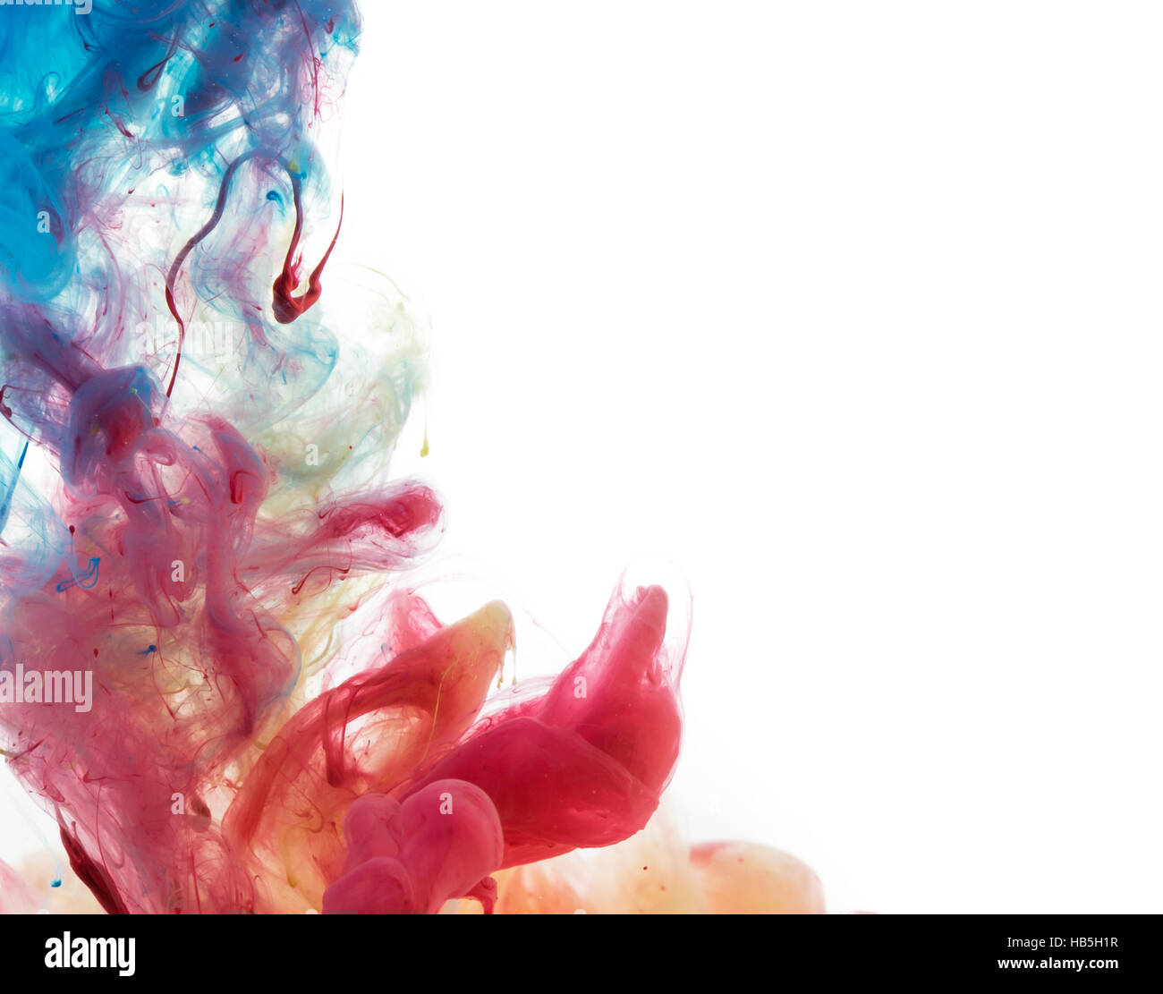 Abstract color paint in water Stock Photo - Alamy