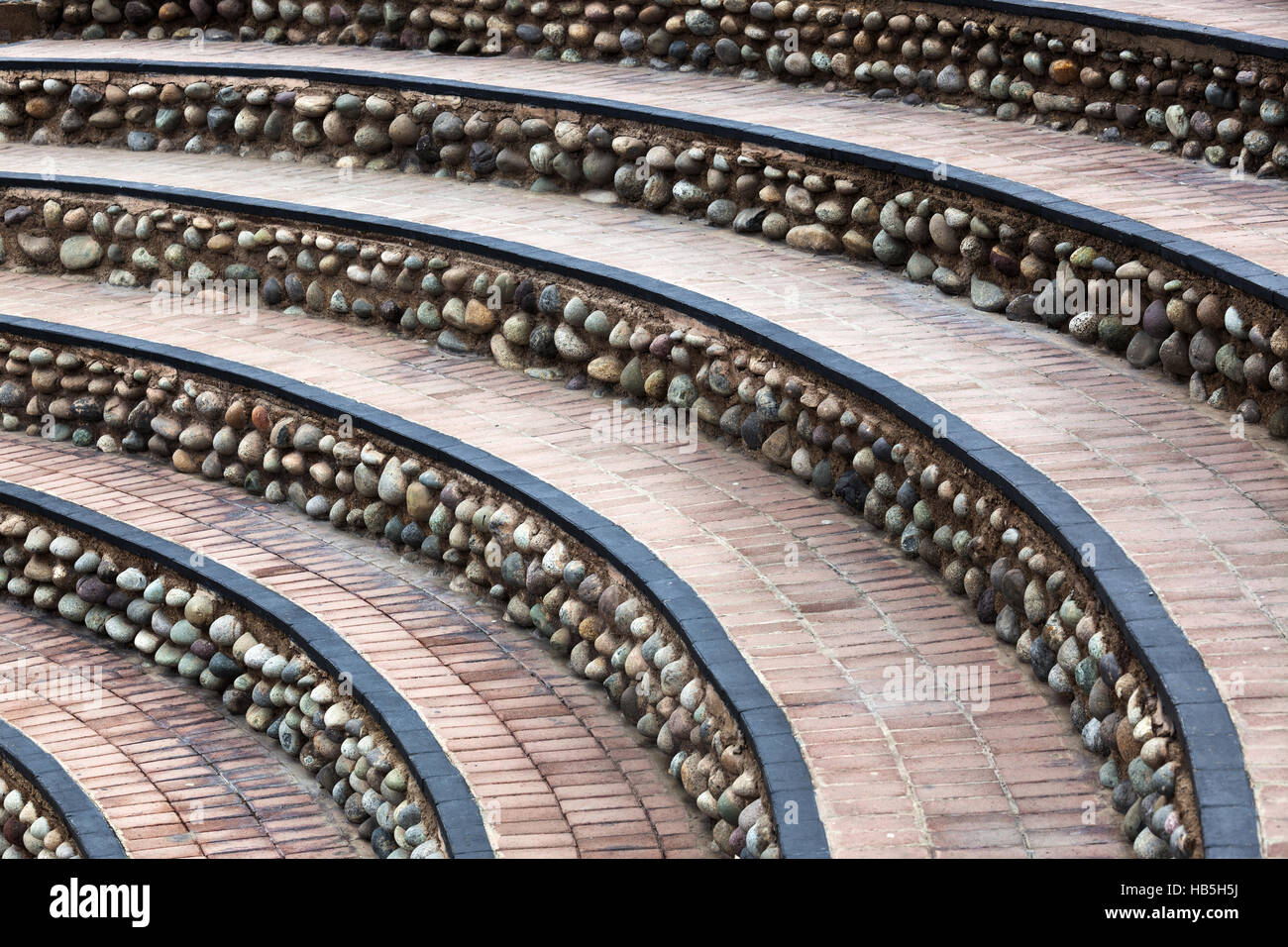 Semicircular steps garden hi-res stock photography and images - Alamy