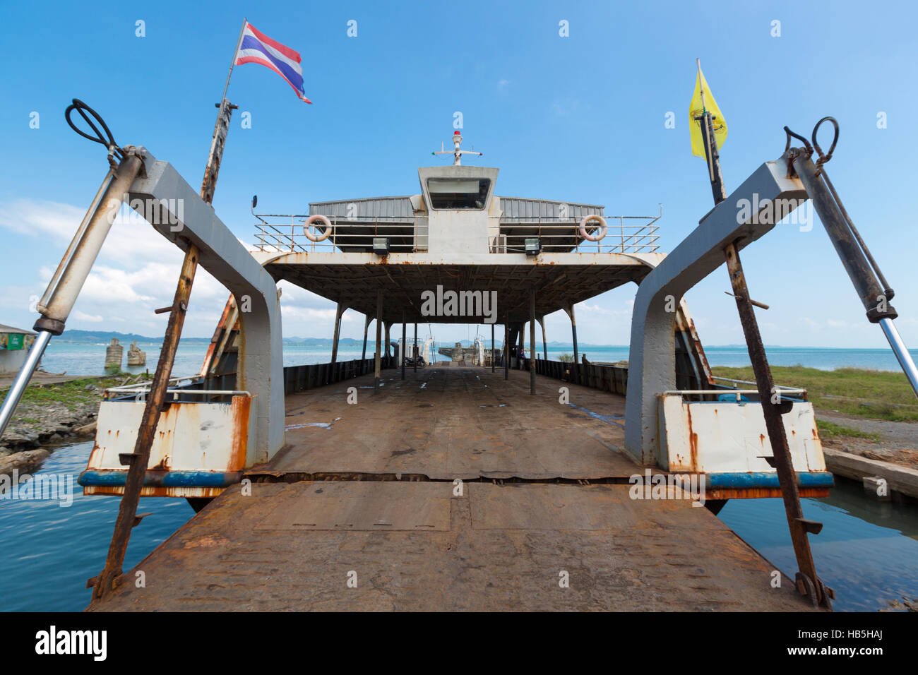 Ferry boat going to Koh Chang Island in Trat Province. Thailand Stock ...