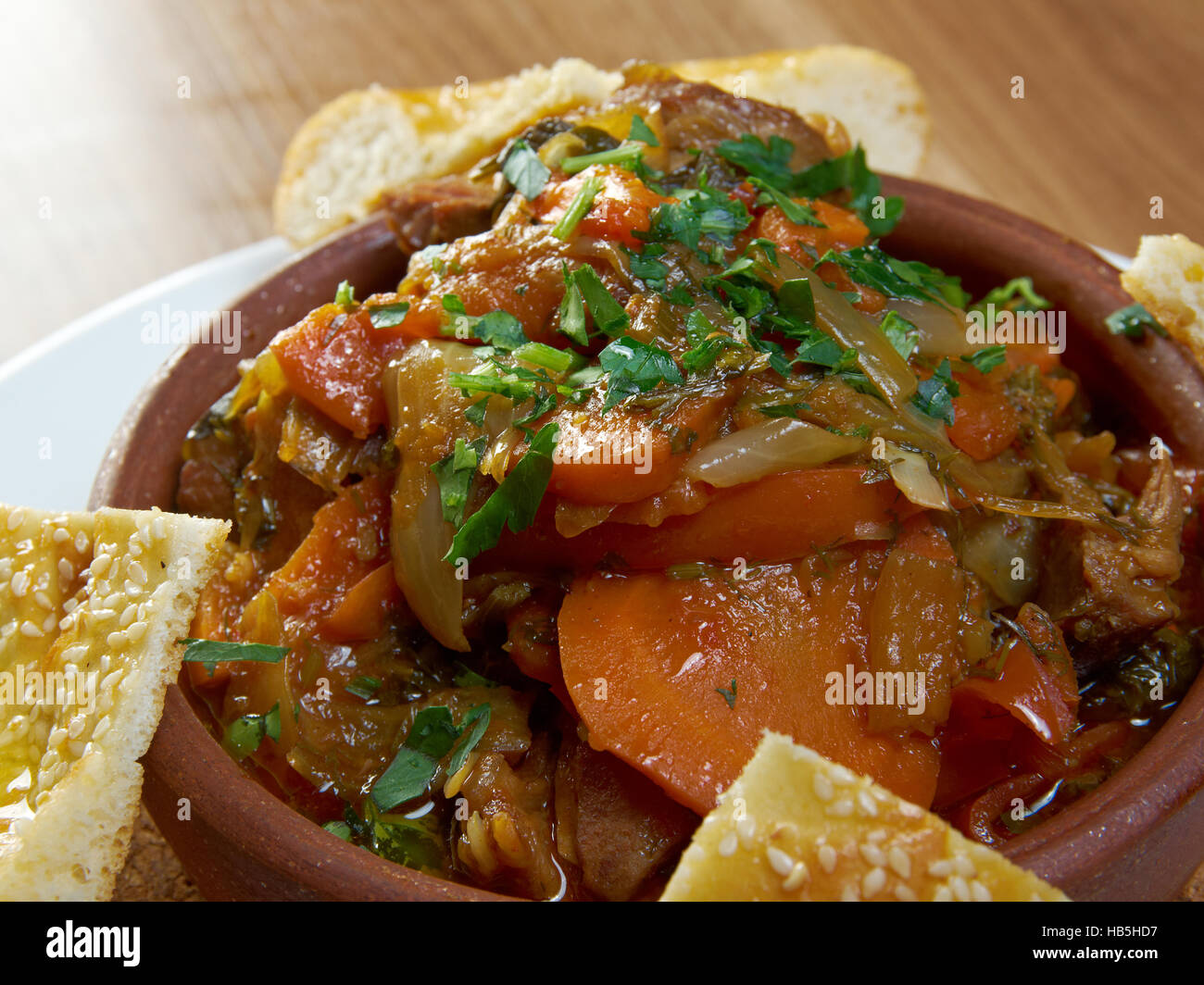 Chanakhi lamb stew Stock Photo - Alamy
