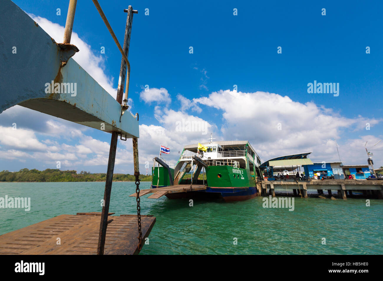 Ferry boat going to Koh Chang Island in Trat Province. Thailand Stock ...