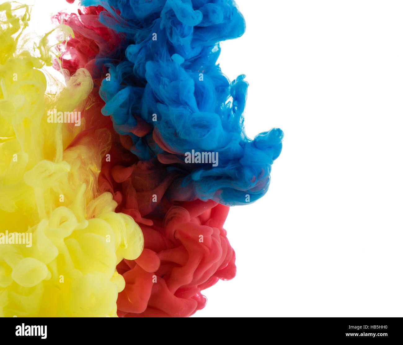 Abstract color paint in water Stock Photo - Alamy