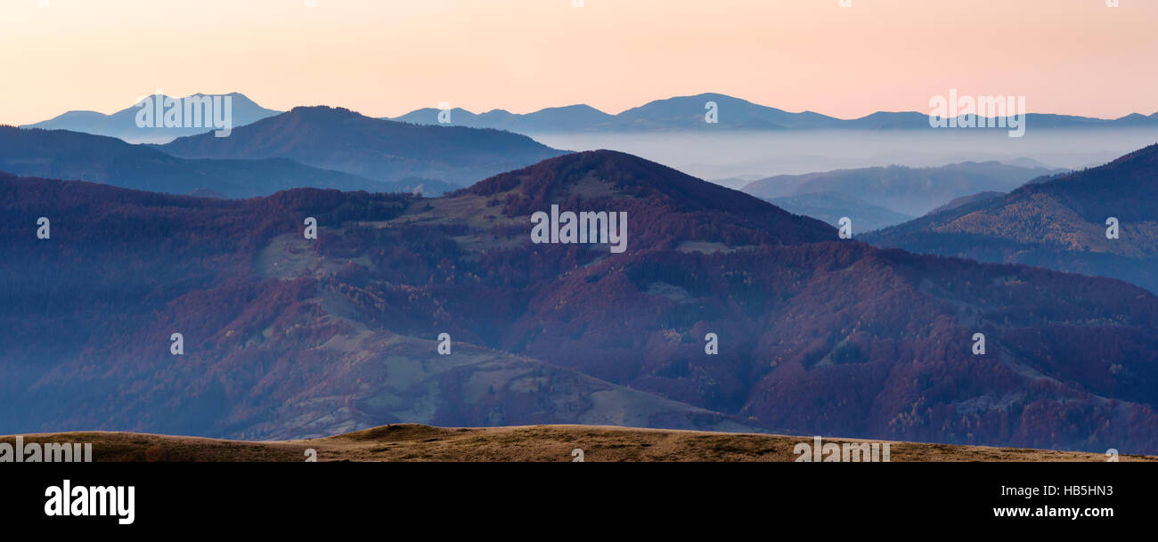 Early dawn in mountains Stock Photo - Alamy