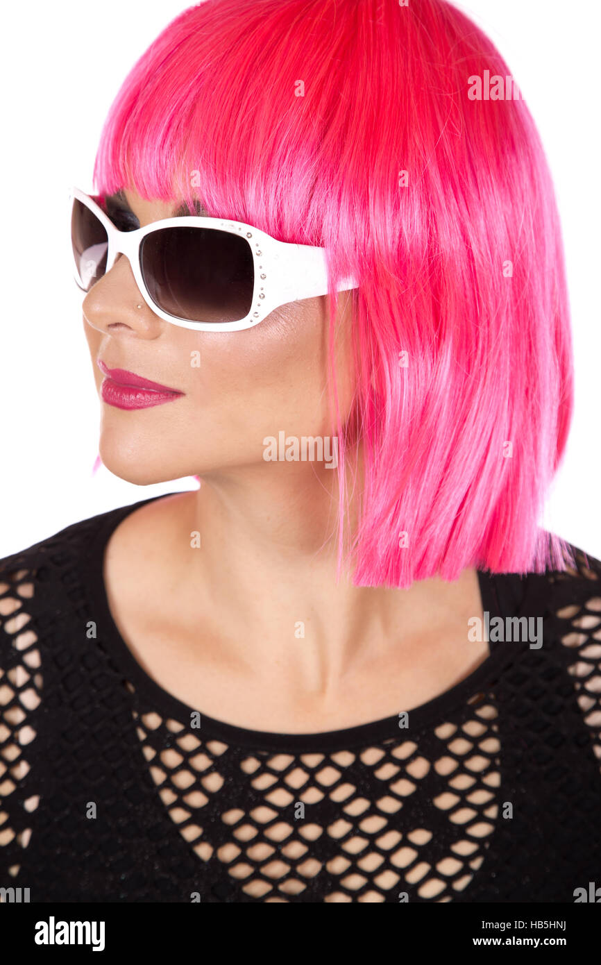 fashion woman in bright outfit Stock Photo - Alamy