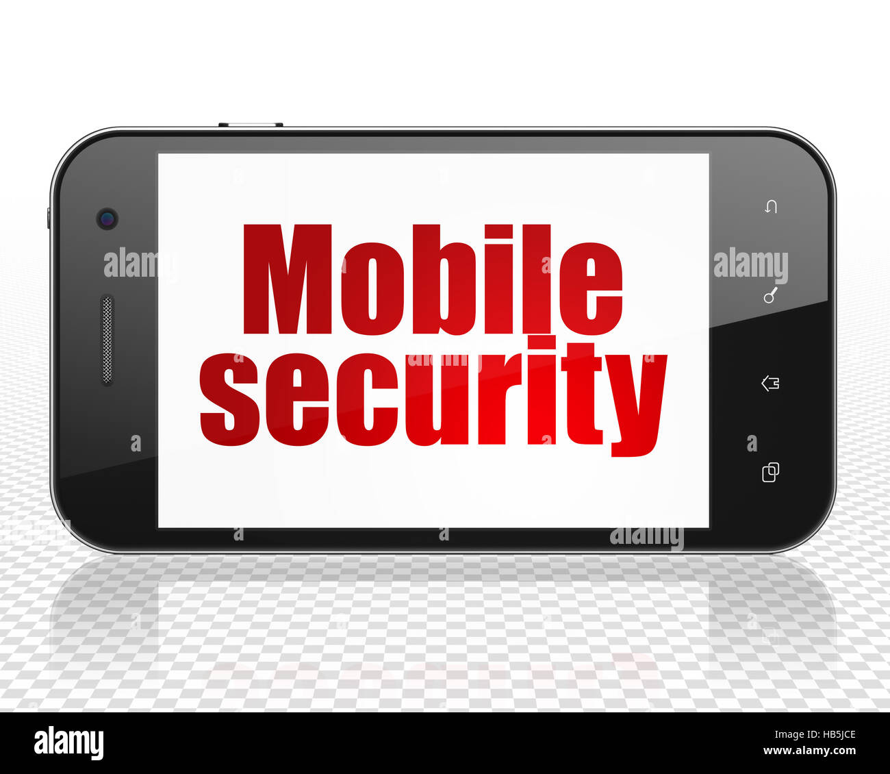 Privacy concept: Smartphone with Mobile Security on display Stock Photo ...