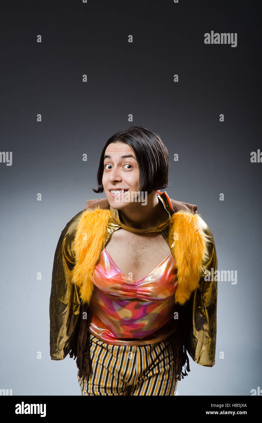 Young man in funny concept Stock Photo - Alamy