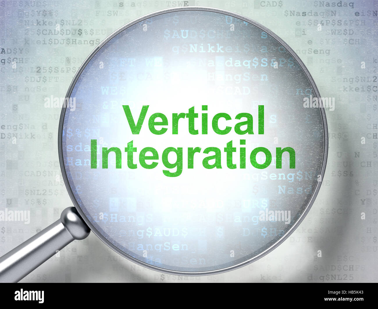 Finance concept vertical integration hi-res stock photography and ...