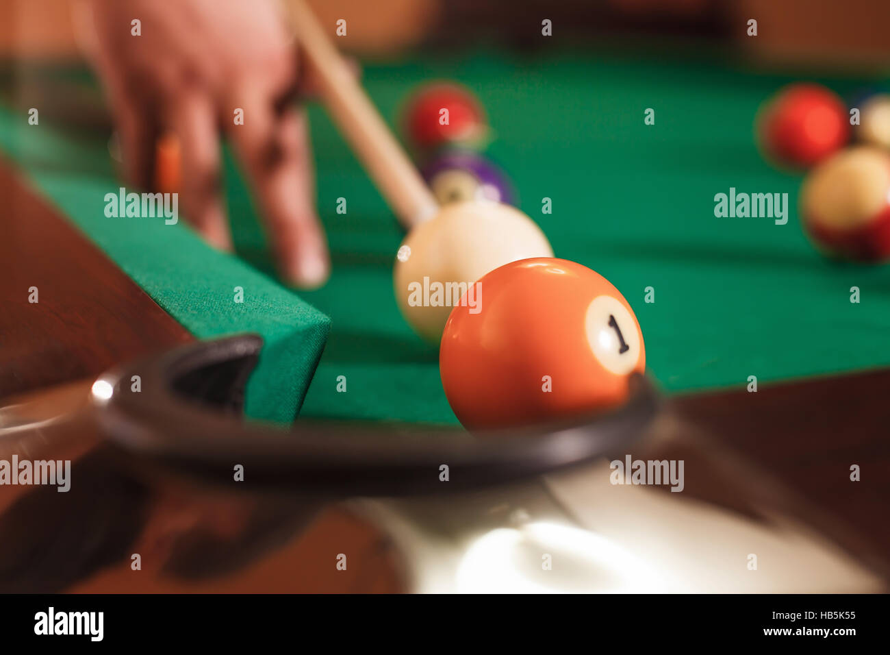 Male hand beats a sphere Stock Photo - Alamy