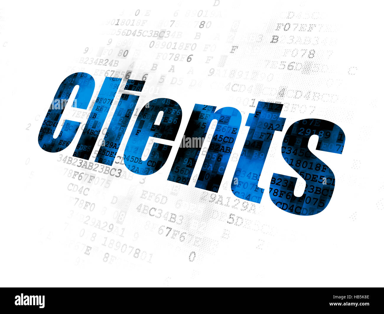 Business concept: Clients on Digital background Stock Photo - Alamy