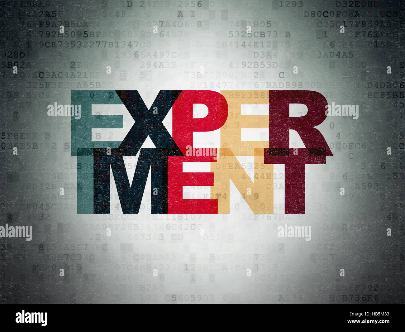 Science concept: Experiment on Digital Data Paper background Stock ...