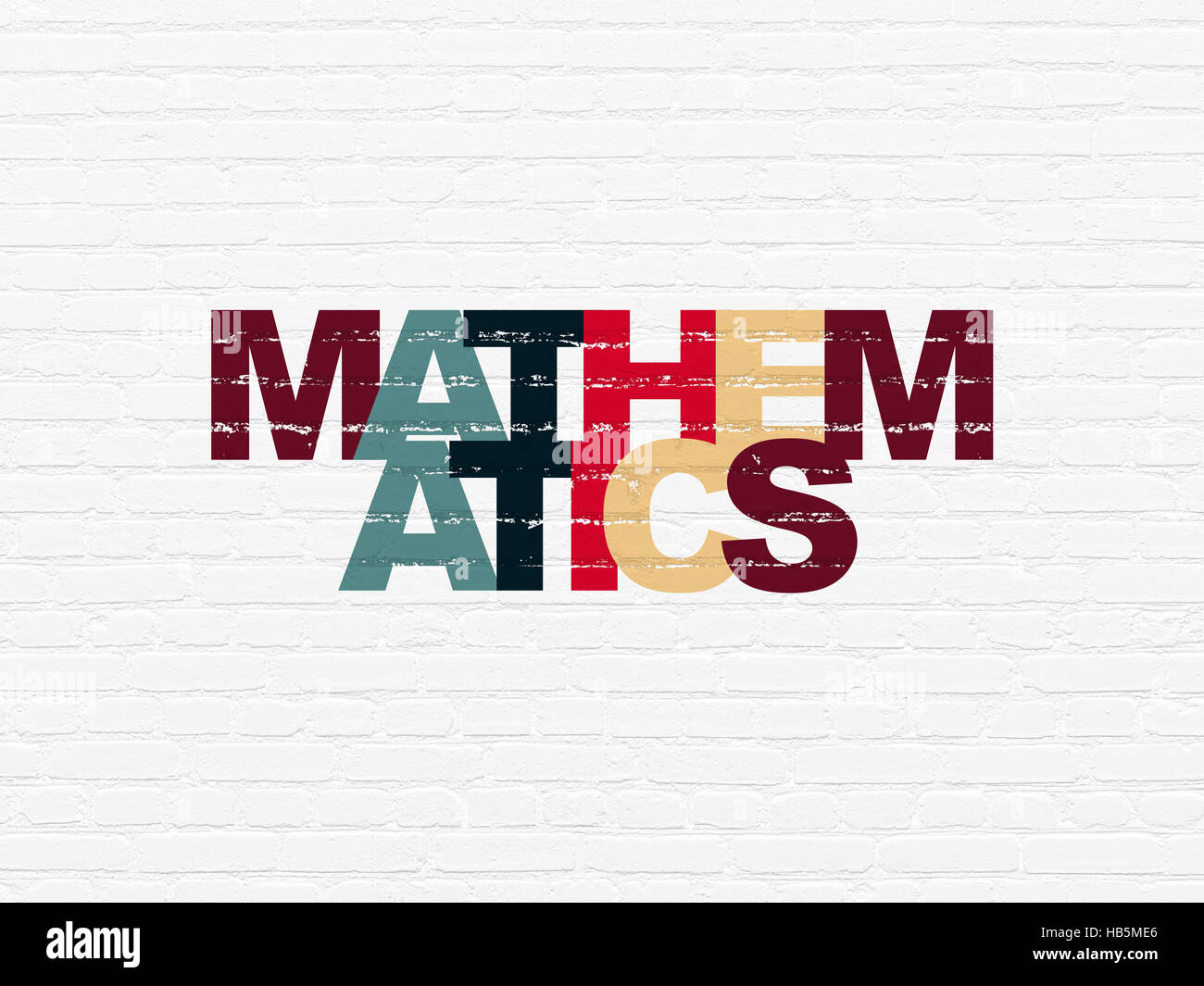 Education concept: Mathematics on wall background Stock Photo - Alamy