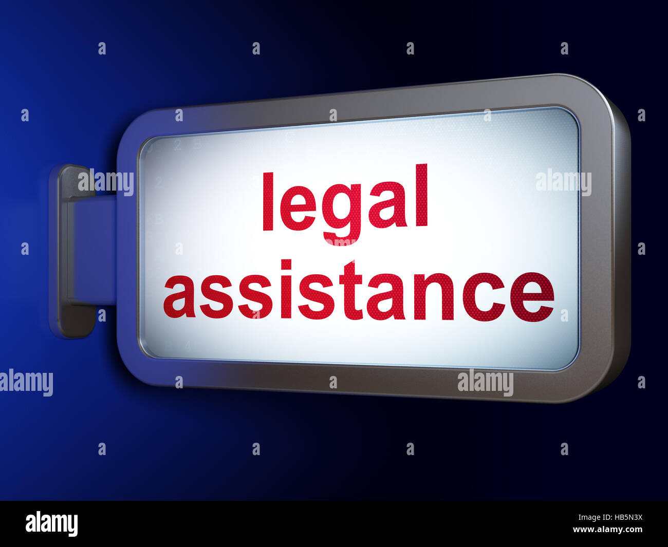 Law concept: Legal Assistance on billboard background Stock Photo - Alamy