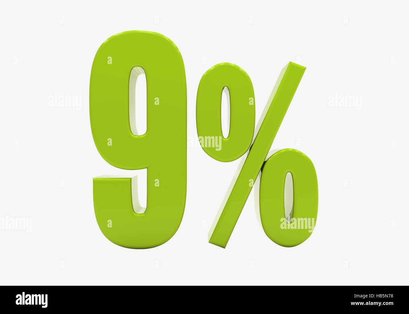 Nine percent sign hi-res stock photography and images - Alamy