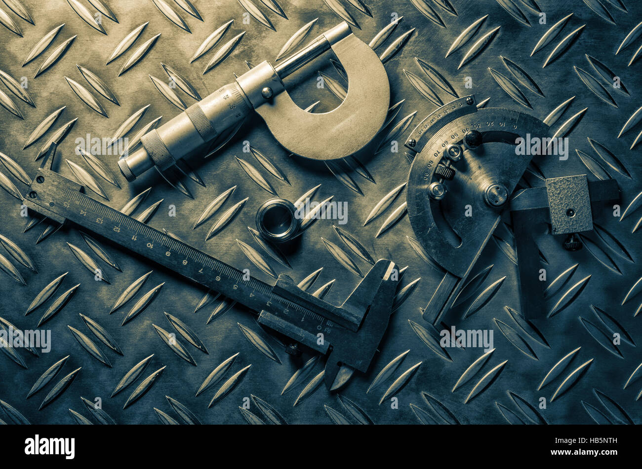 Older Engineering Measuring Instruments Stock Photo - Alamy