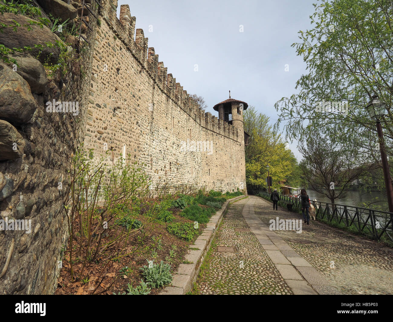 Medieval Castle in Turin Stock Photo - Alamy