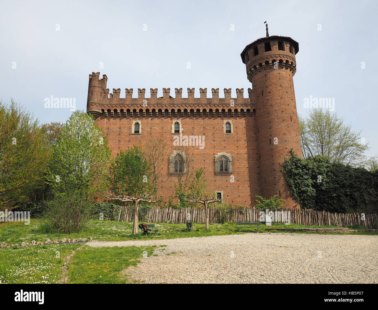 Medieval Castle in Turin Stock Photo - Alamy