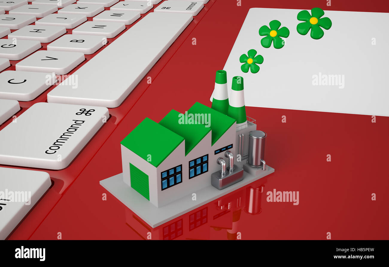 Eco Green Factory Concept High Resolution Stock Photography and Images - Alamy