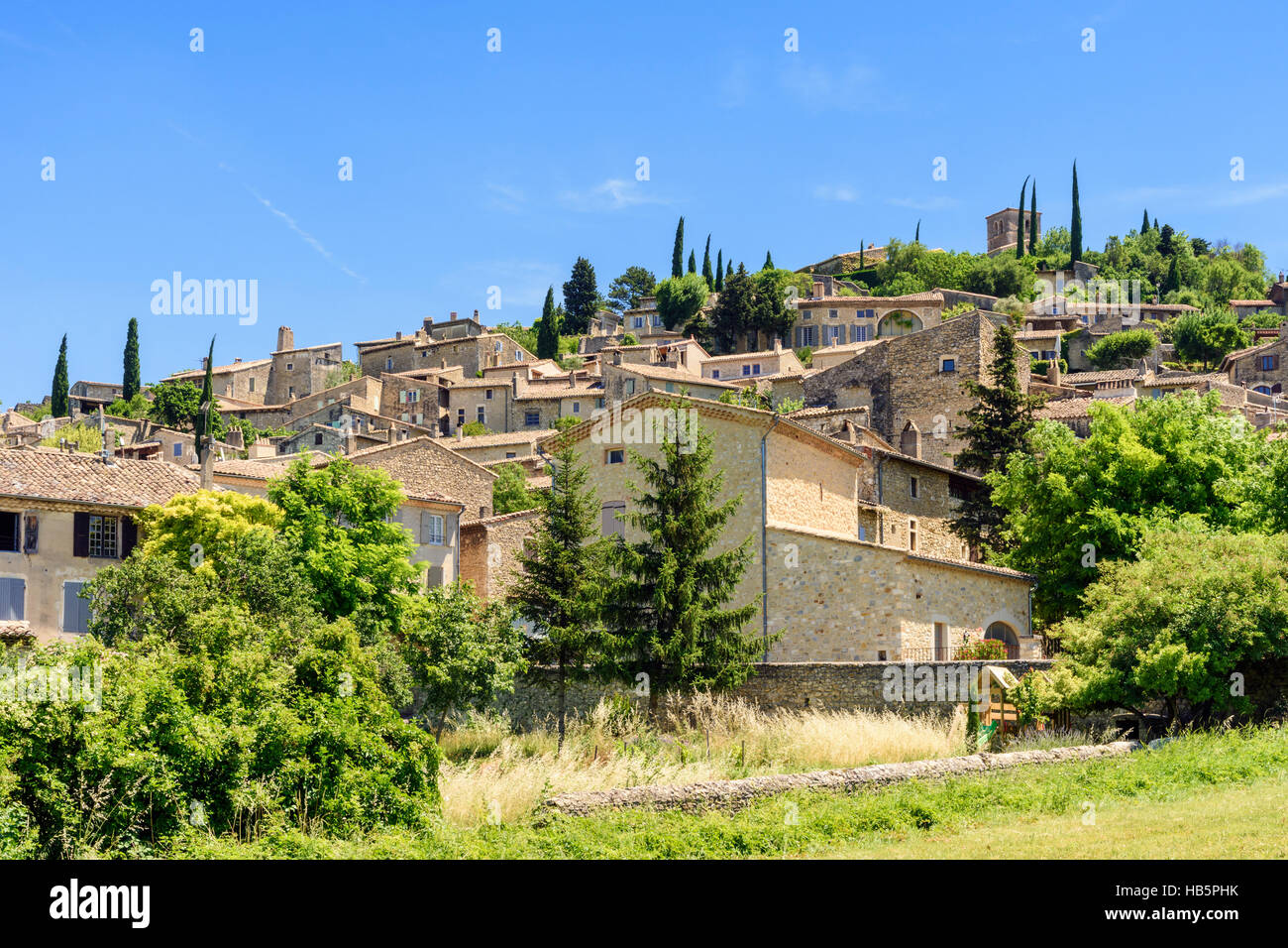 The medieval village of Mirmande, Drôme, France Stock Photo - Alamy