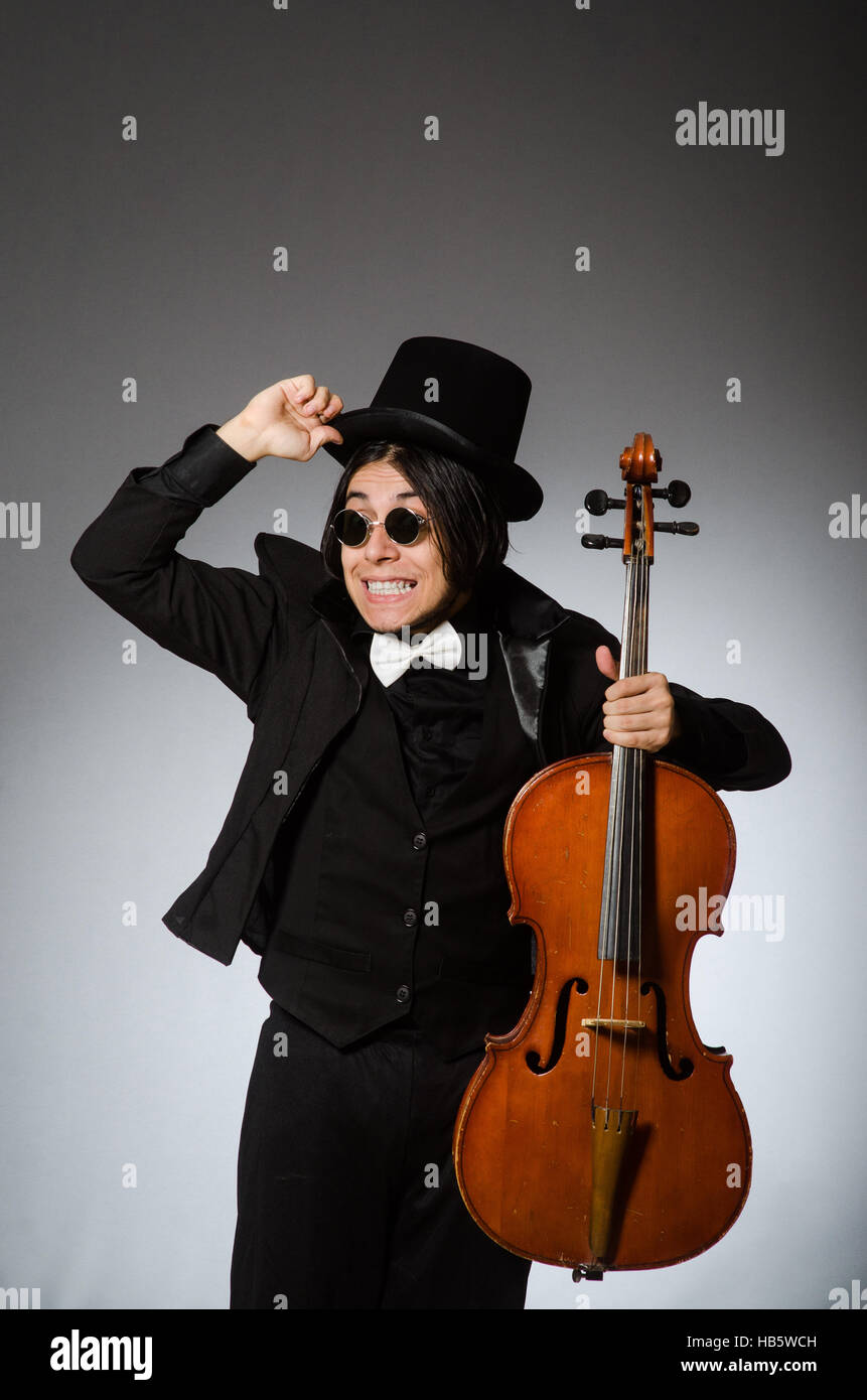 Man in musical art concept Stock Photo - Alamy