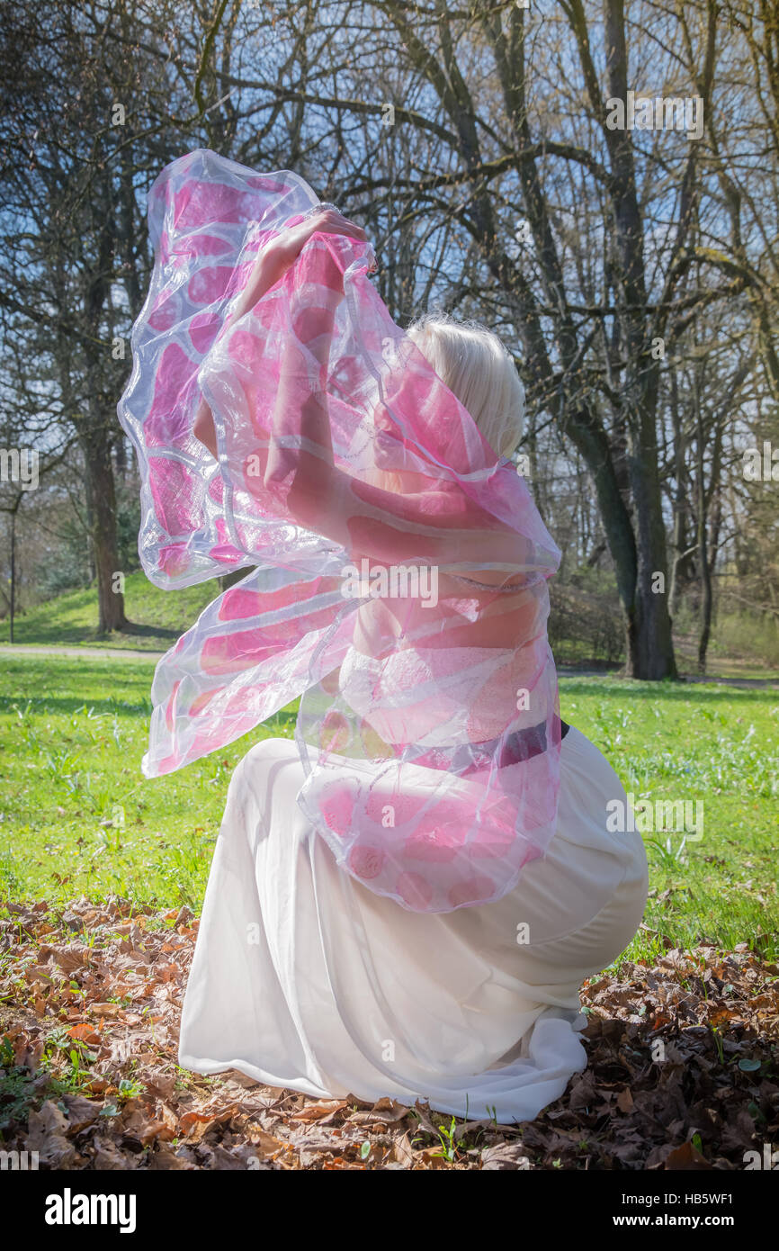 Butterfly woman hi-res stock photography and images - Alamy