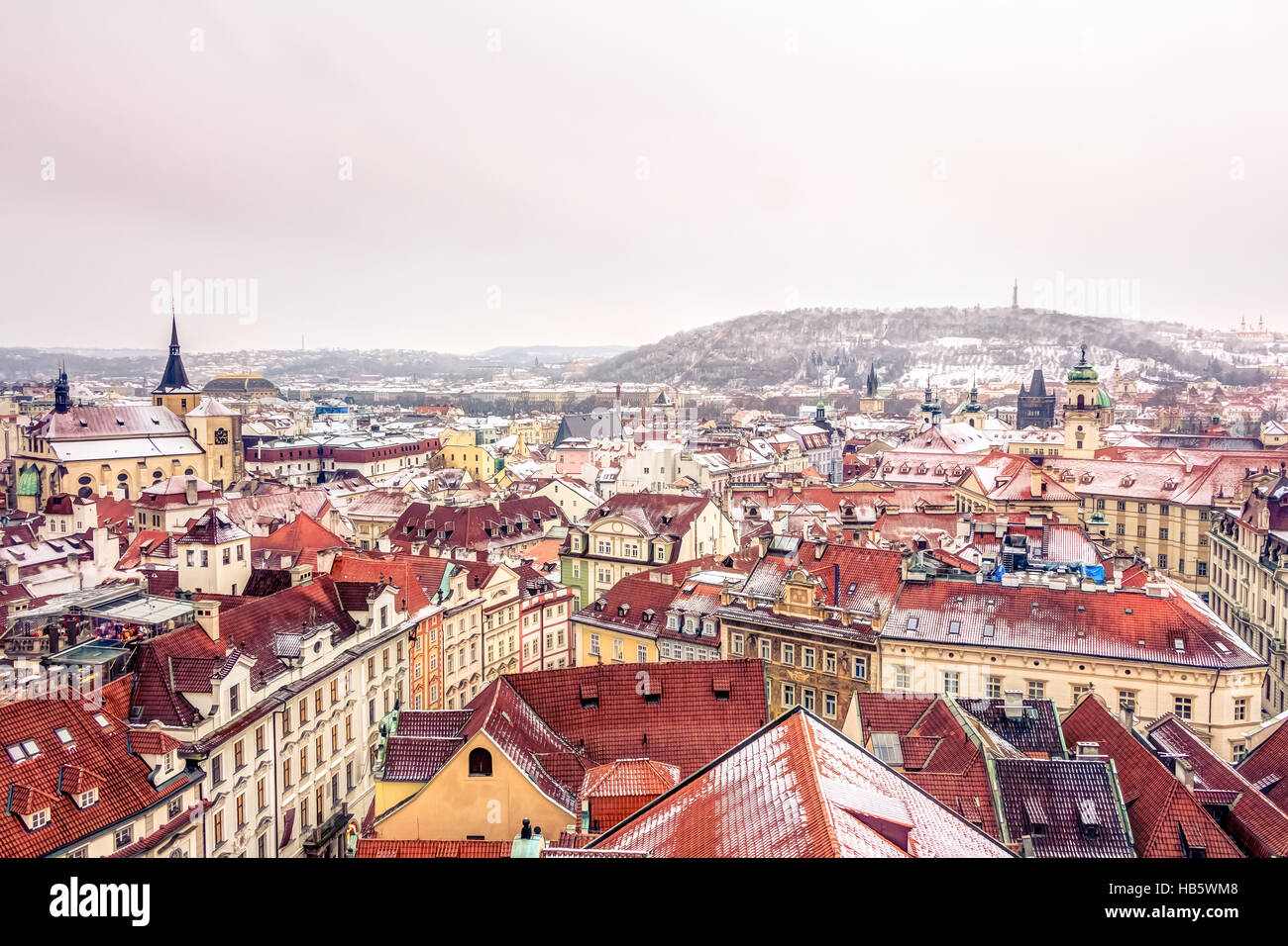 Aerial view of Prague Stock Photo - Alamy